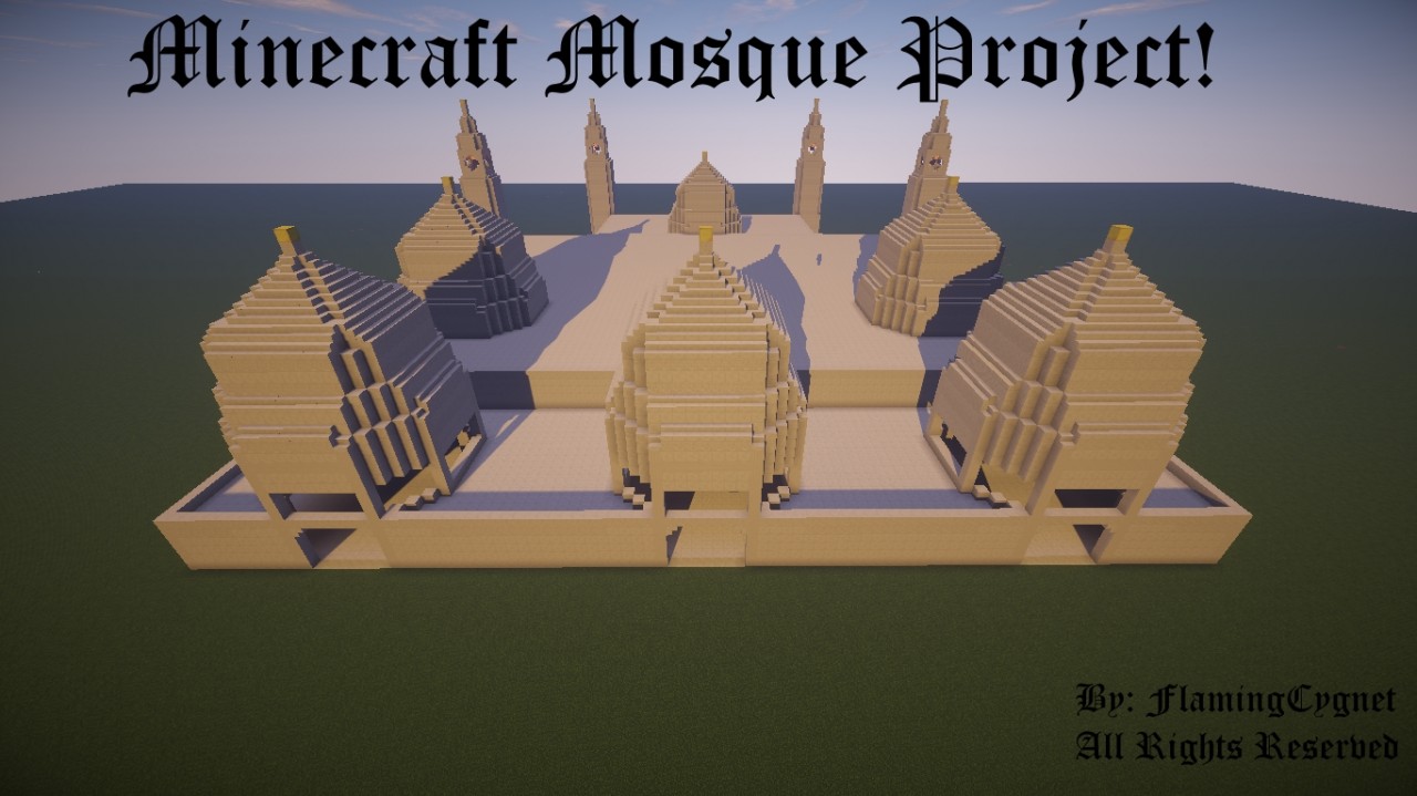 Building The Most Epic Minecraft Mosque! Minecraft Map