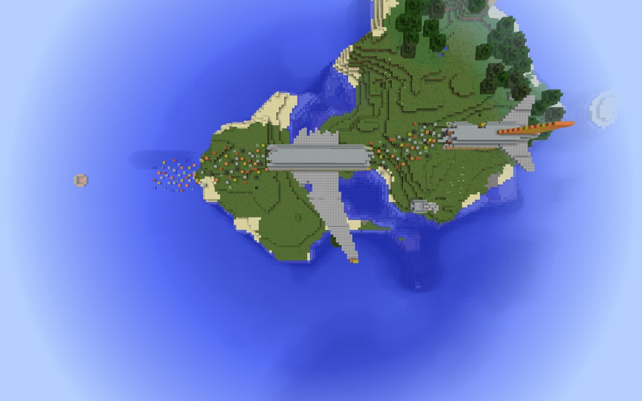 Plane Crash - Island Minecraft Map