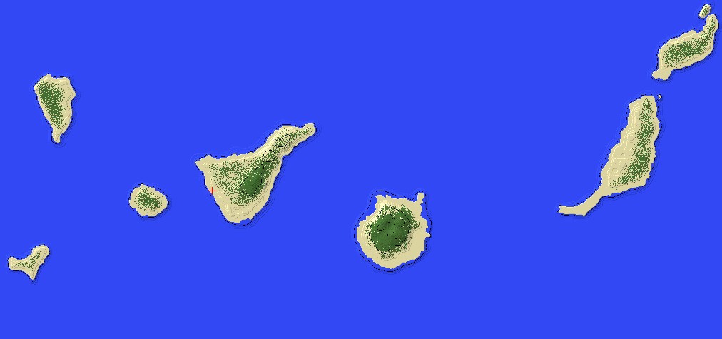 The Canaries 2500x2500 (aprox) Minecraft Map
