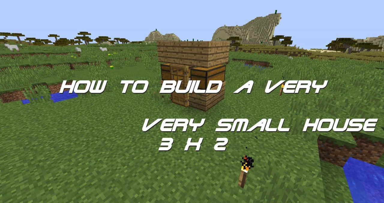 Minecraft Small Wooden House Tutorial 3 x 2 Minecraft Map