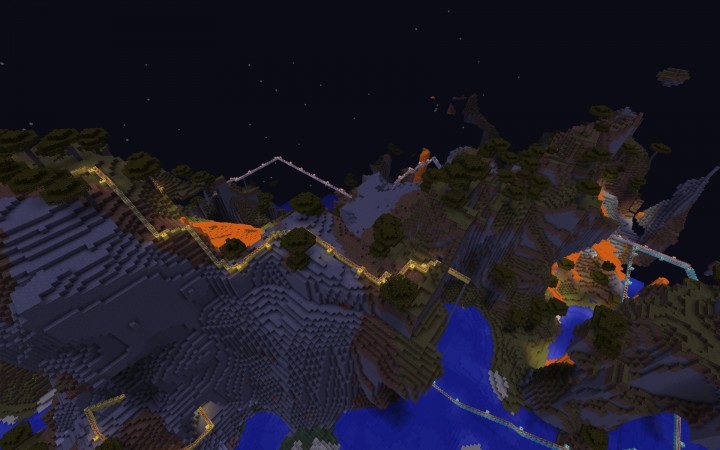 Large Roller Coaster Minecraft Map