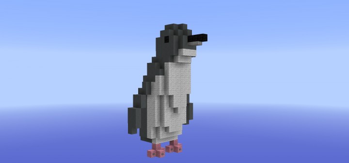 Giant penguin statues [scale 50:1] Minecraft Map