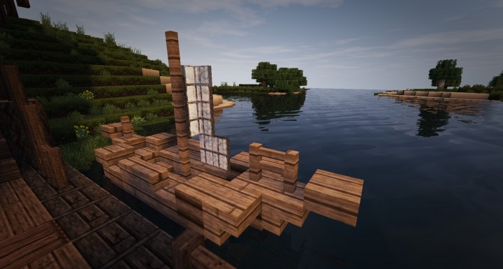 Medieval house with pier Minecraft Map