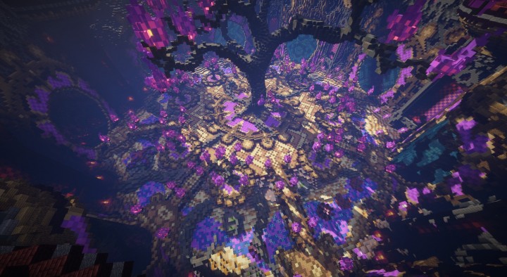 Colorfull / evil 8 portal Hub Minecraft Map