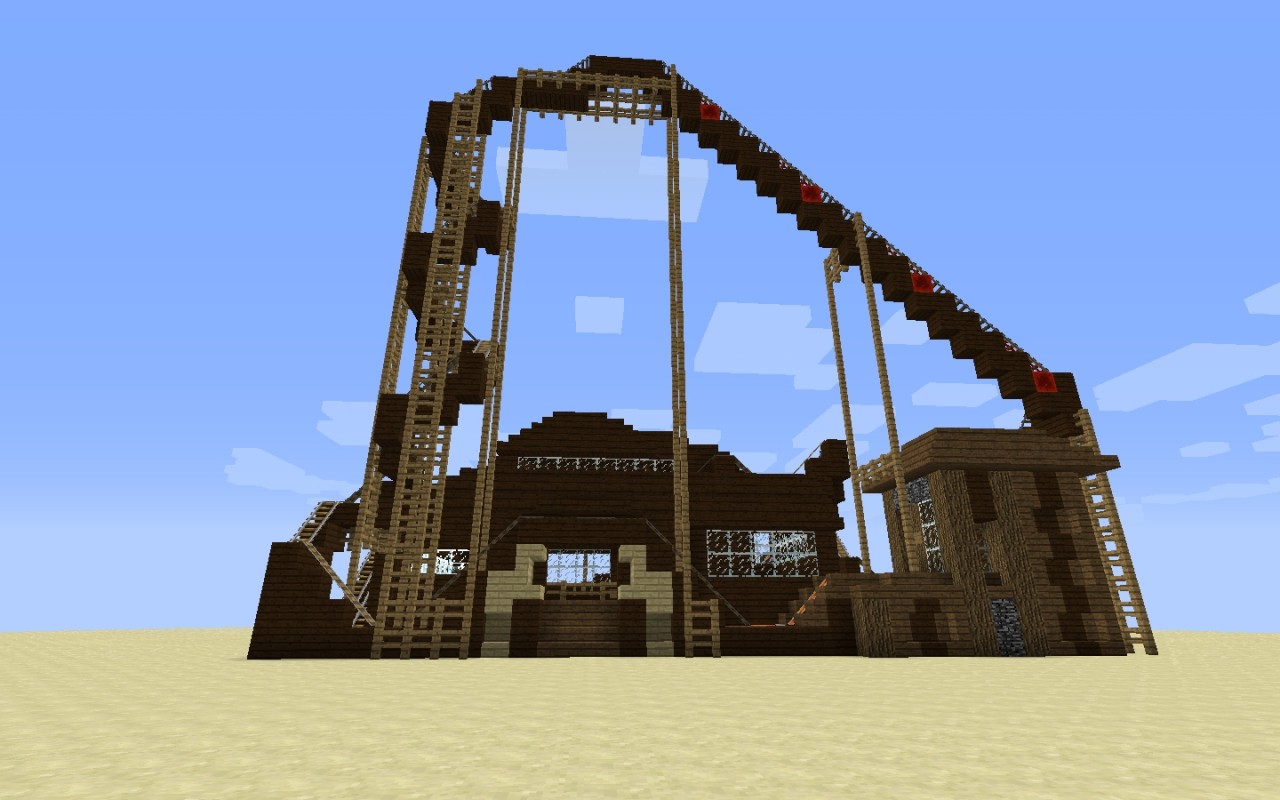 Fully Automated Minecart Coaster Minecraft Map