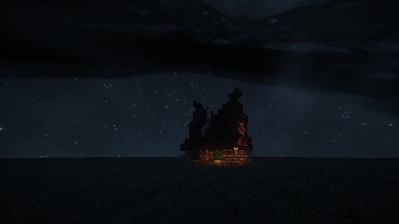 Diagonal medieval house-interior included Minecraft Map