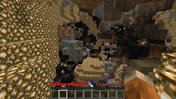 Glowstone Caverns Challenge Map Minecraft Map