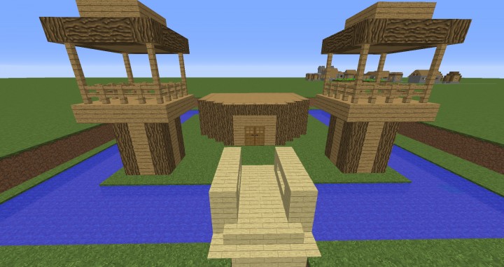Castle With Moat Minecraft Map