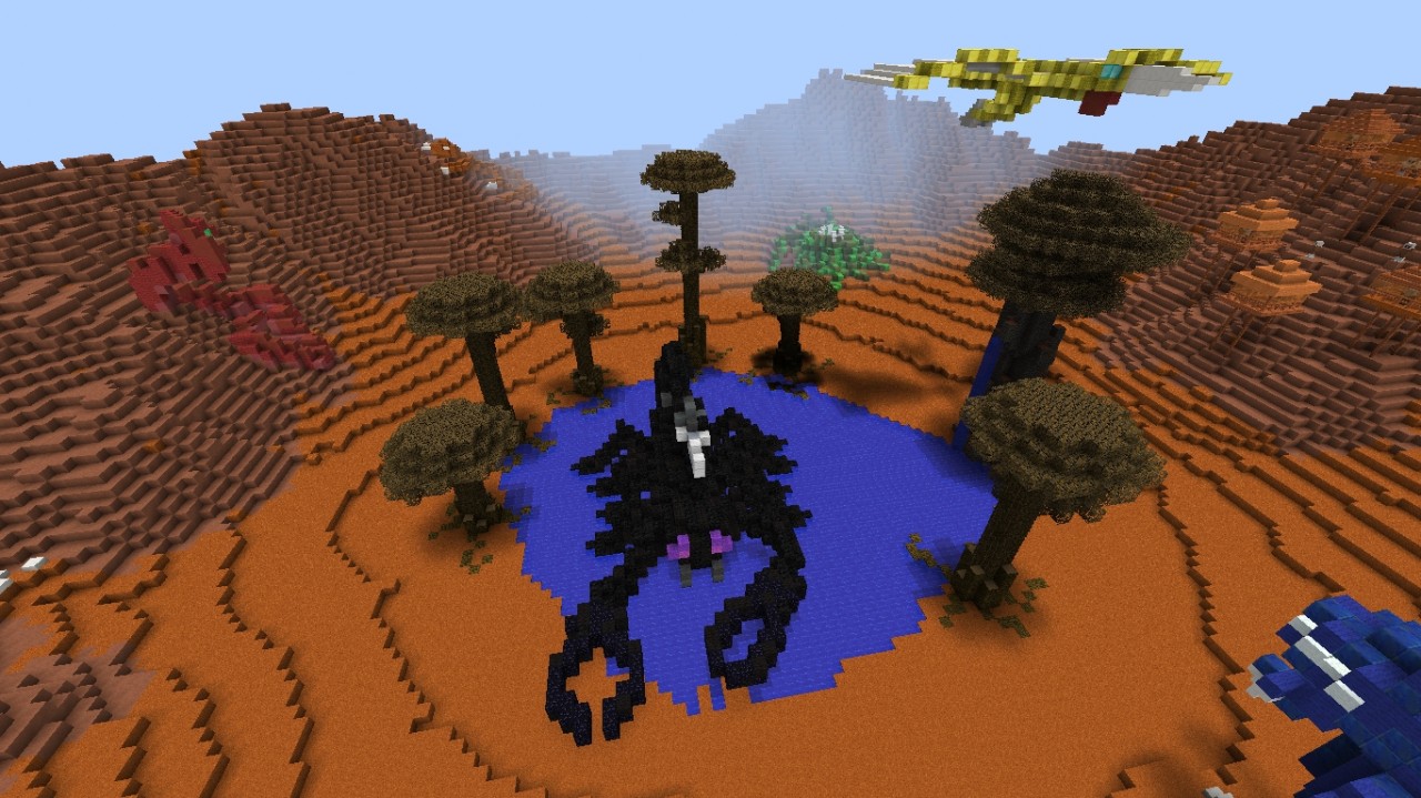 Mars 80 Million years ago [Life On Mars Solo Build Contest] Minecraft Map