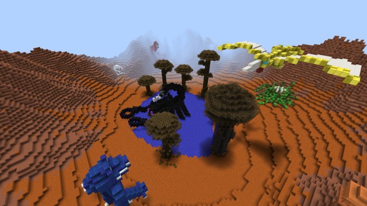 Mars 80 Million years ago [Life On Mars Solo Build Contest] Minecraft Map