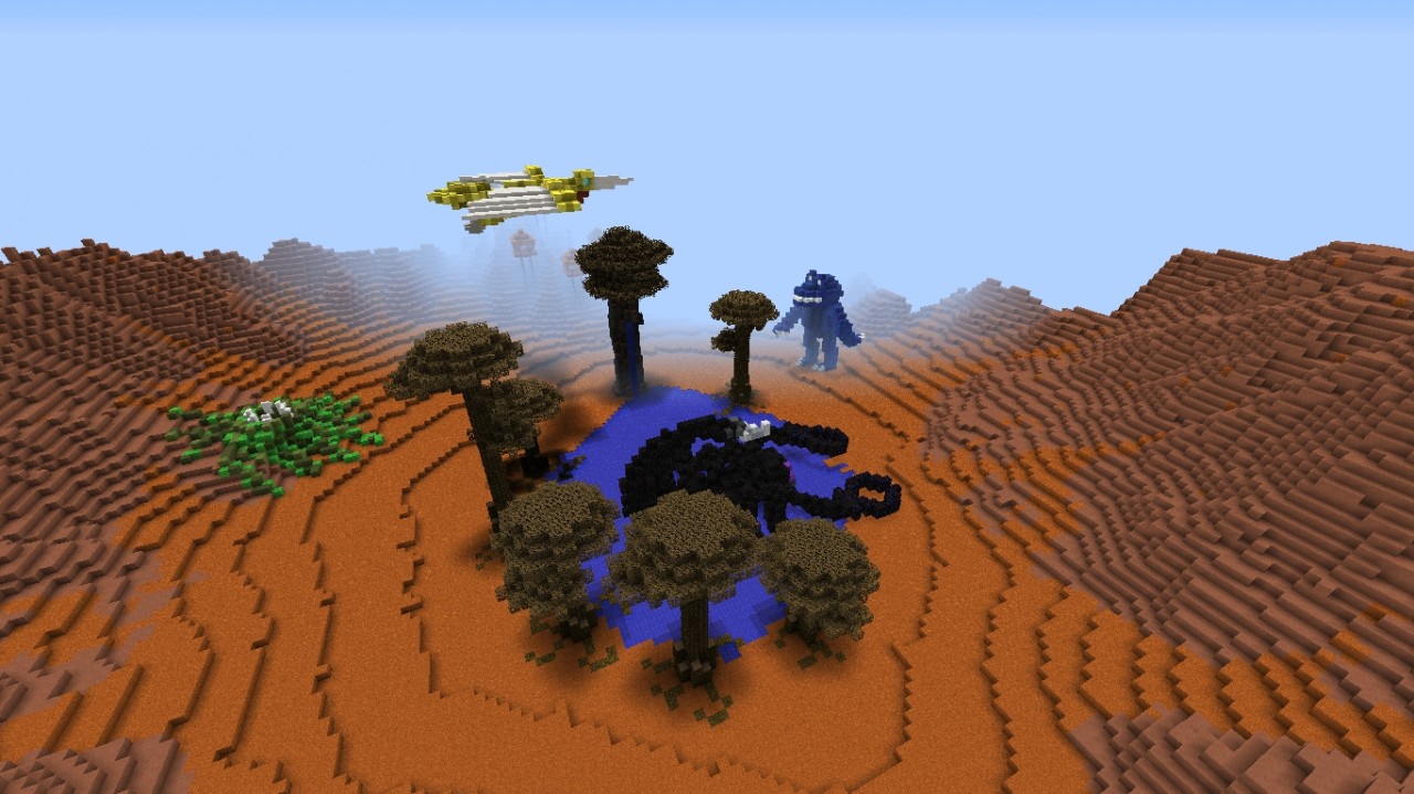 Mars 80 Million years ago [Life On Mars Solo Build Contest] Minecraft Map