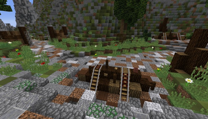 Custom Terrain For MMORGP Minecraft Map