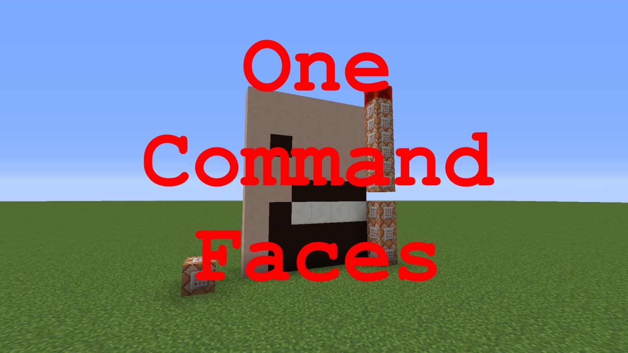 One Command Faces Minecraft Map