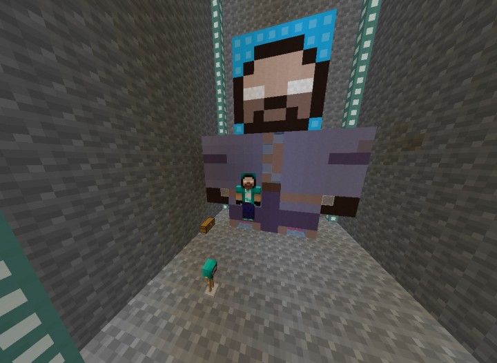 build a pixle art or statue Minecraft Map