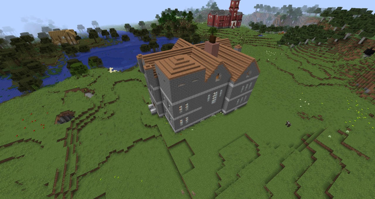 Manor with refined main hall Minecraft Map