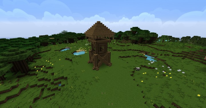 A Wooden Watch Tower Minecraft Map