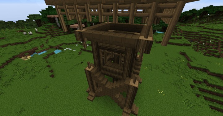 A Wooden Watch Tower Minecraft Map