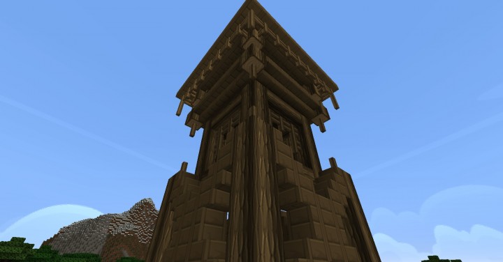 A Wooden Watch Tower Minecraft Map
