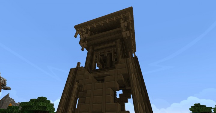 A Wooden Watch Tower Minecraft Map