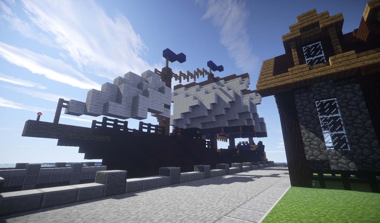 Small Dock + Ship Minecraft Map