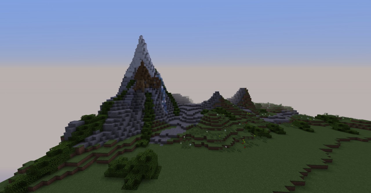 Cute water mill // Mountain Minecraft Map