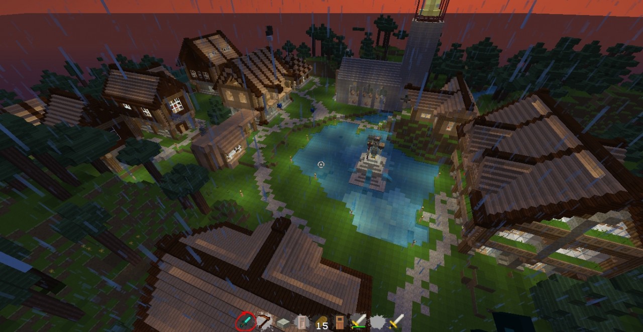 Rette das Dorf (custom NPC) adventure map Minecraft Map