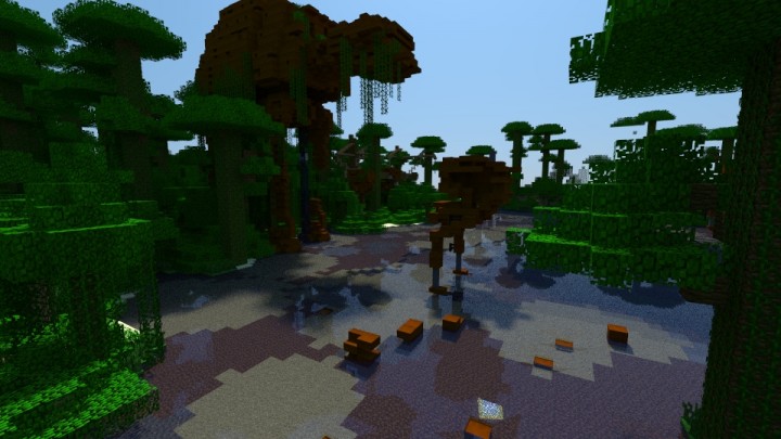 Abandoned AT AT + AT ST Walker STAR WARS Minecraft Project