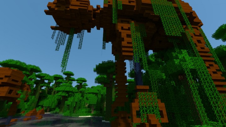 Abandoned AT AT + AT ST Walker STAR WARS Minecraft Project