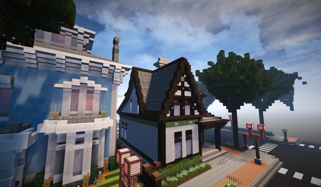 English style Cottage Minecraft Map