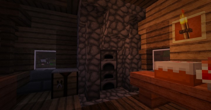 Log hut herbalist Minecraft Map