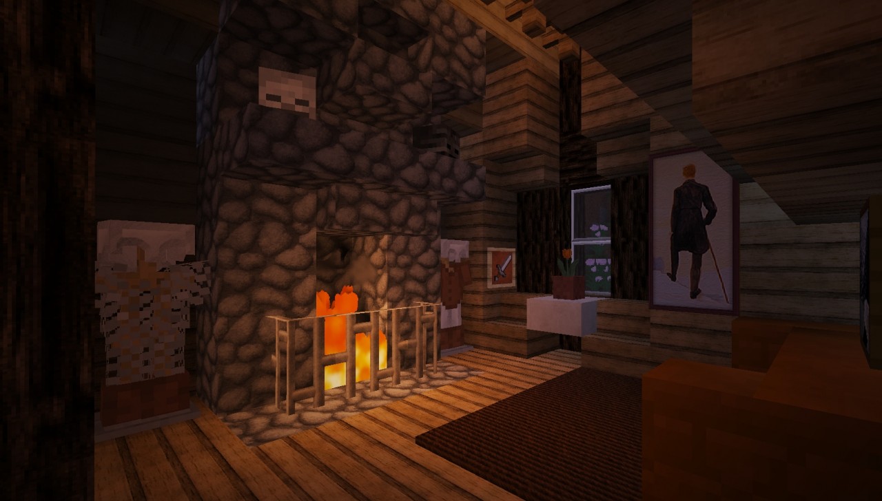 Log hut herbalist Minecraft Map