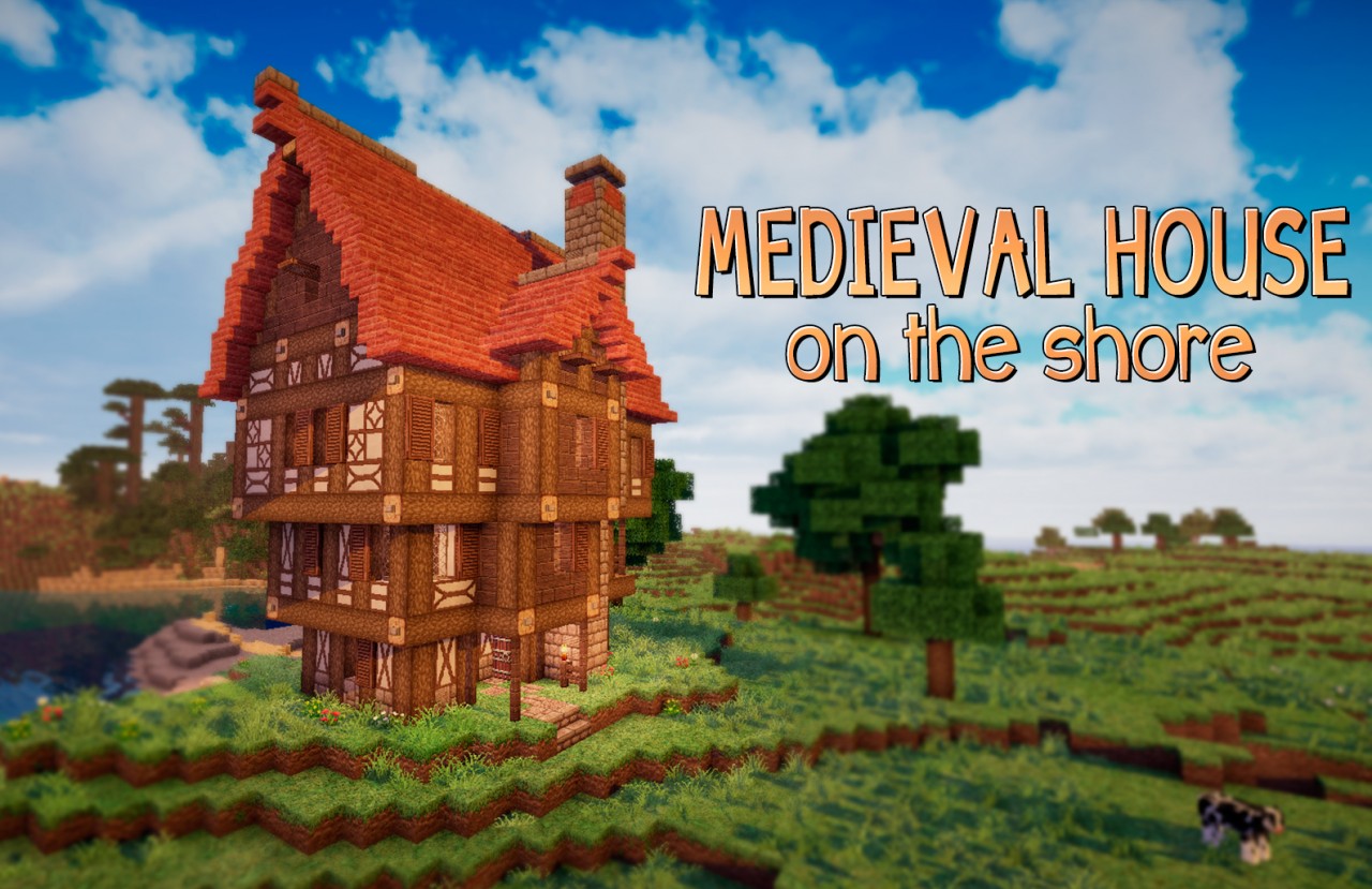 Medieval house on the shore Minecraft Map