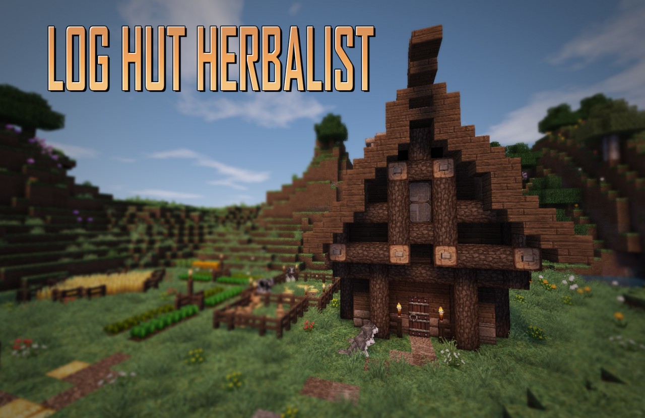 Log hut herbalist Minecraft Map