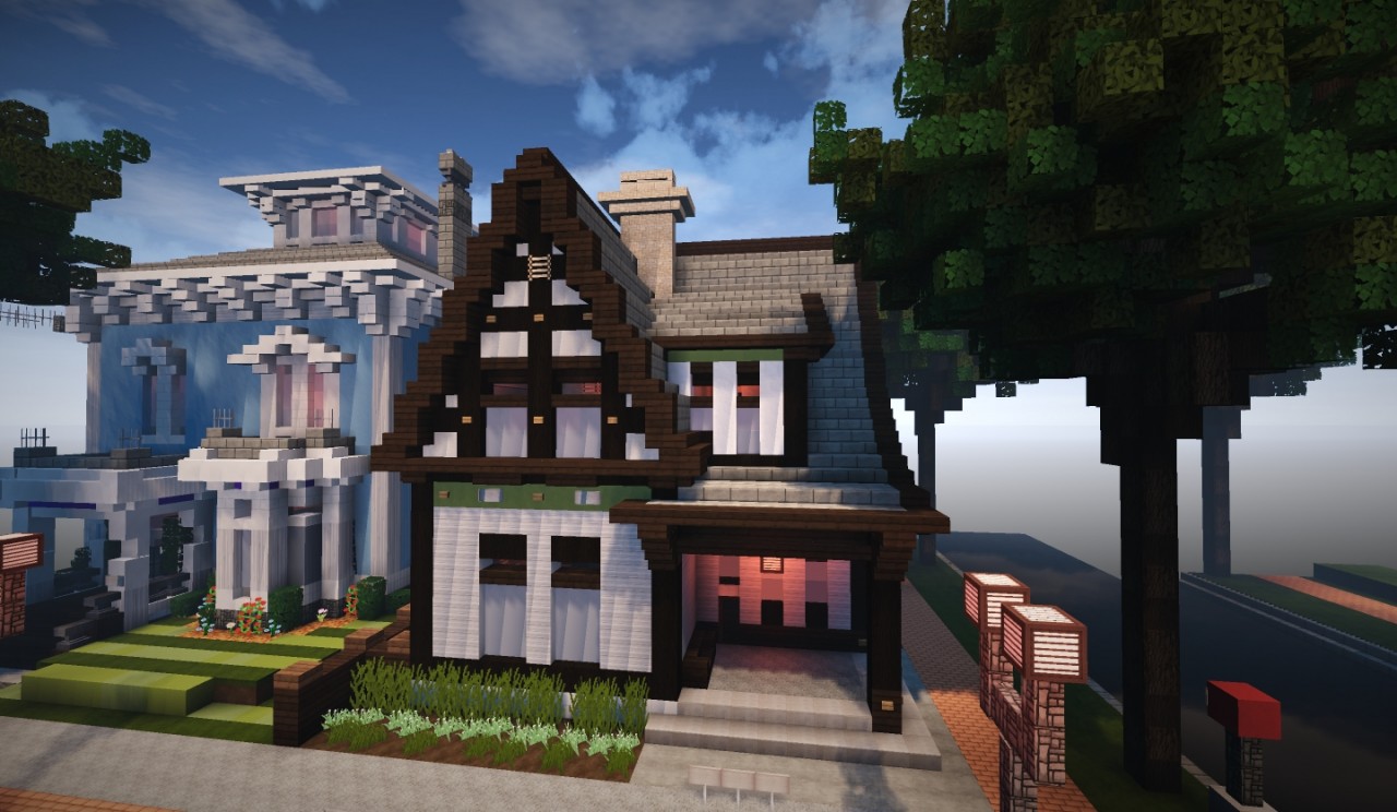 English style Cottage Minecraft Map
