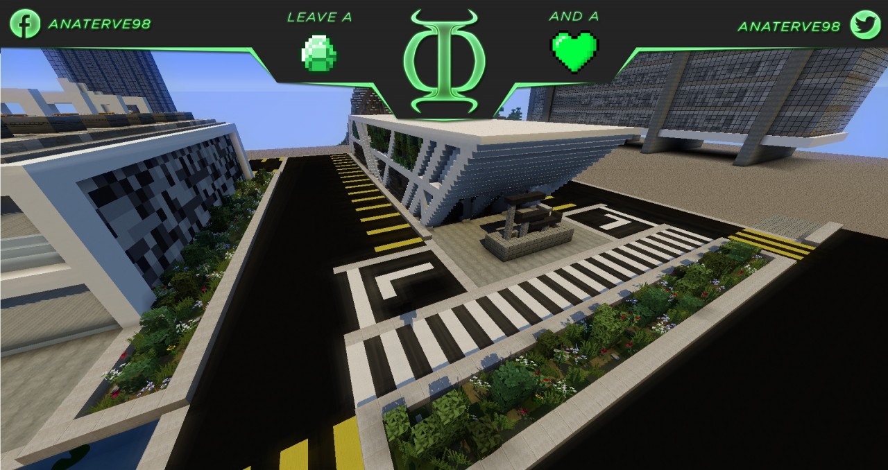 [MODERNE]S.CORP officebuilding Minecraft Map