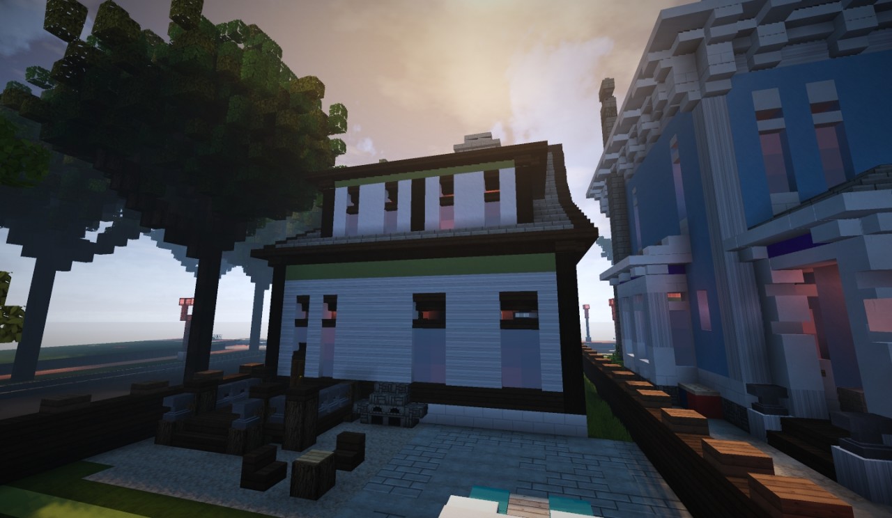 English style Cottage Minecraft Map