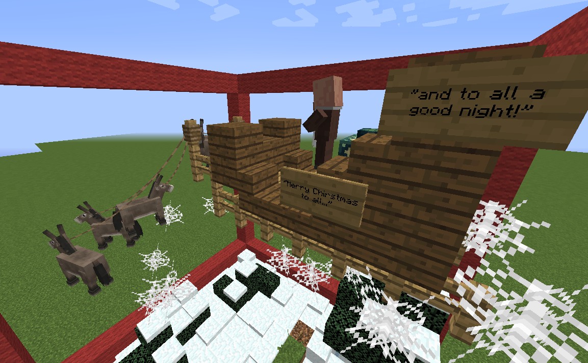 Santa's sleigh - Avent2015 - Christmas adventure build entry Minecraft Map