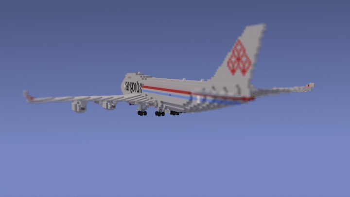 Boeing 747-400f Minecraft Map