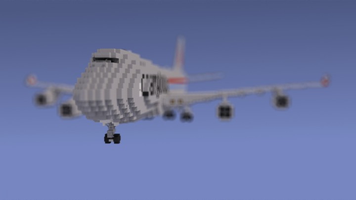 Boeing 747-400f Minecraft Map
