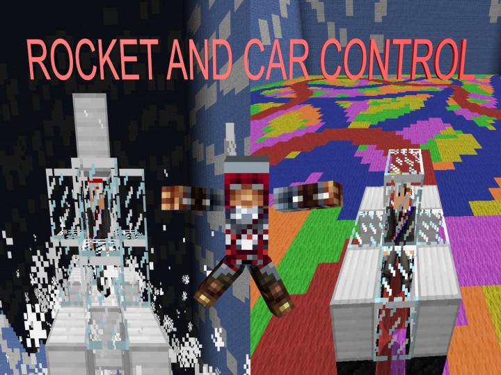 Rocket and Car Control Minecraft Map