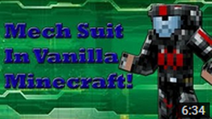 Mech Suit In Vanilla Minecraft! Minecraft Project