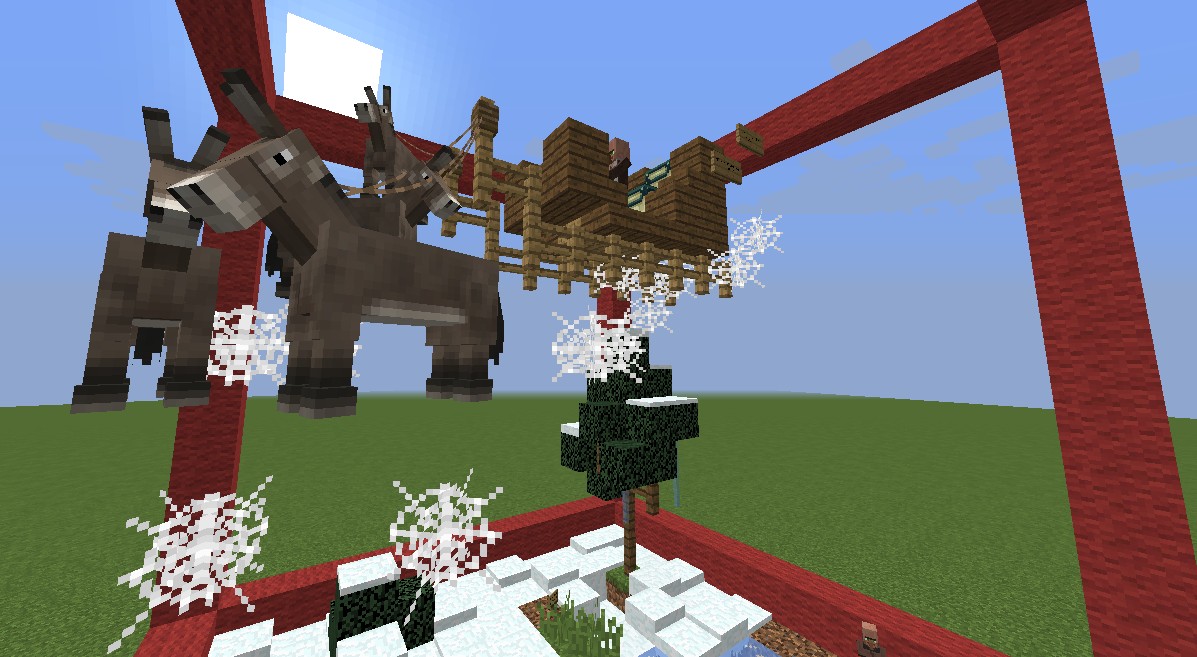 Santa's sleigh - Avent2015 - Christmas adventure build entry Minecraft Map