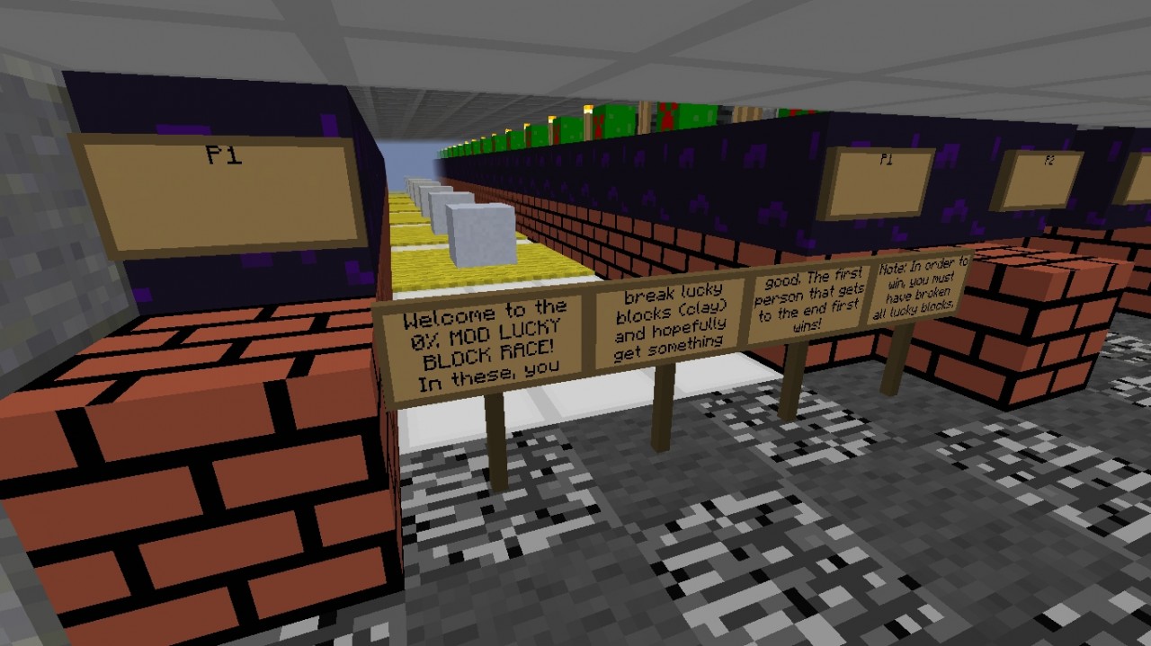 Lucky block race [NO MODS] Minecraft Map
