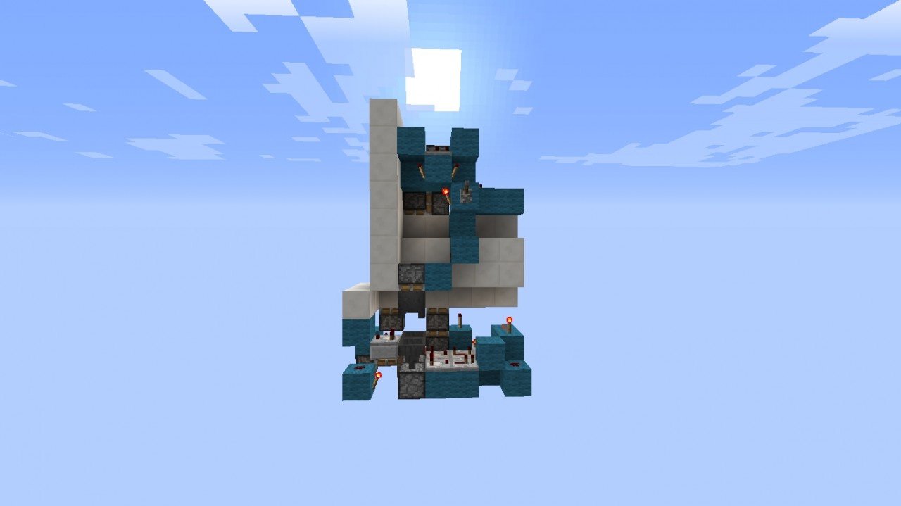 Expandable 2 high Flush Door Minecraft Map