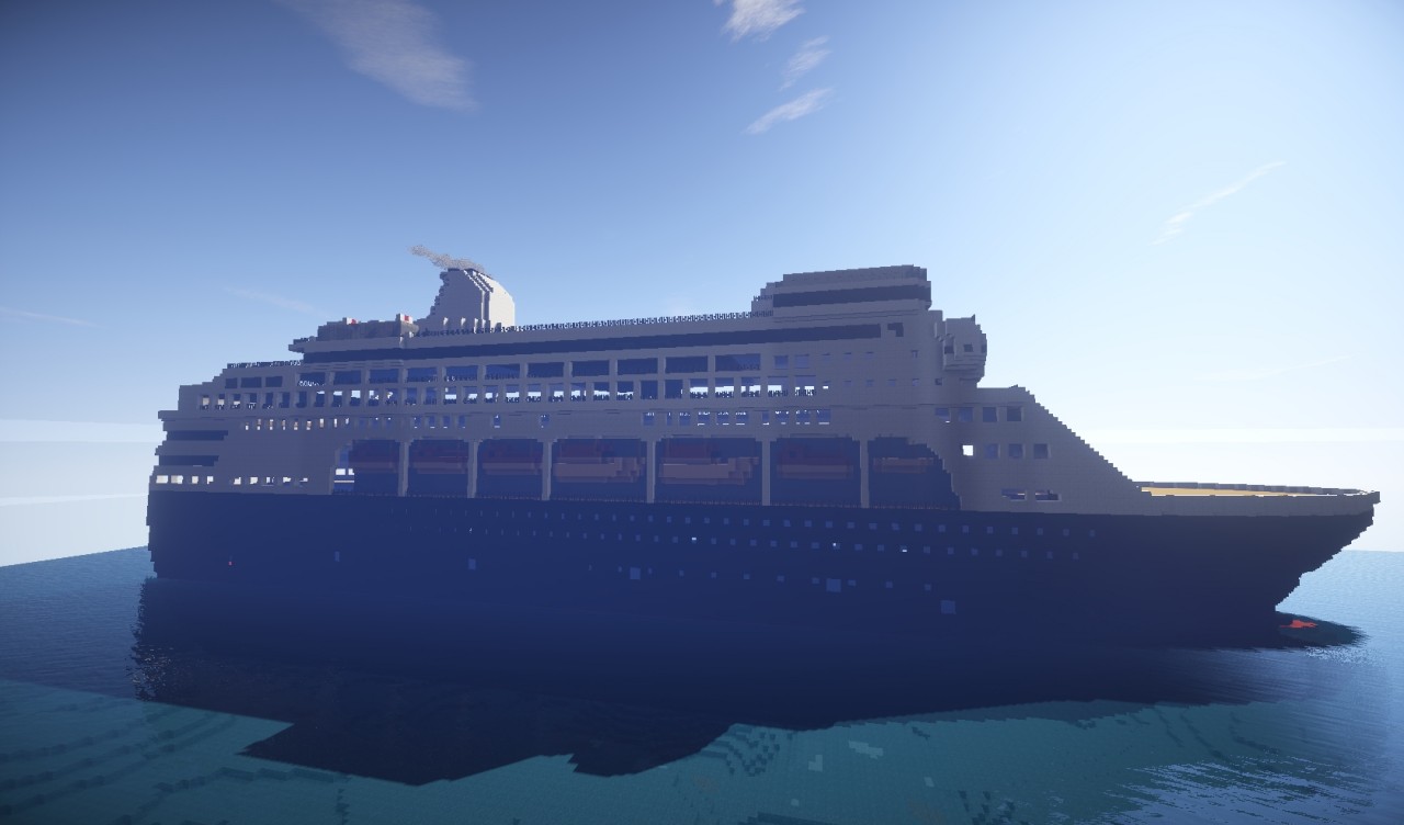 P&O Pacific Aria Cruise Ship Minecraft Map