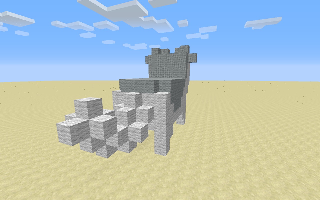 Cute Baby Wolf/Dog Minecraft Map