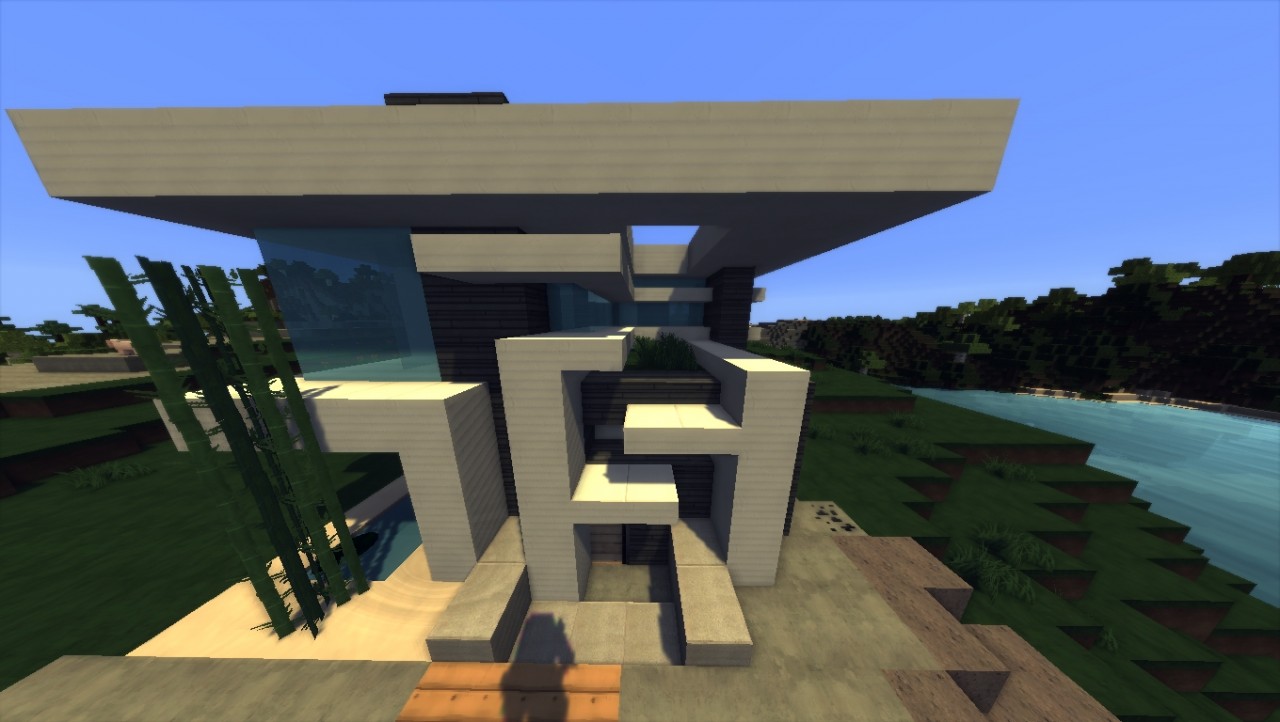 Starting Survival Modern House Minecraft Map
