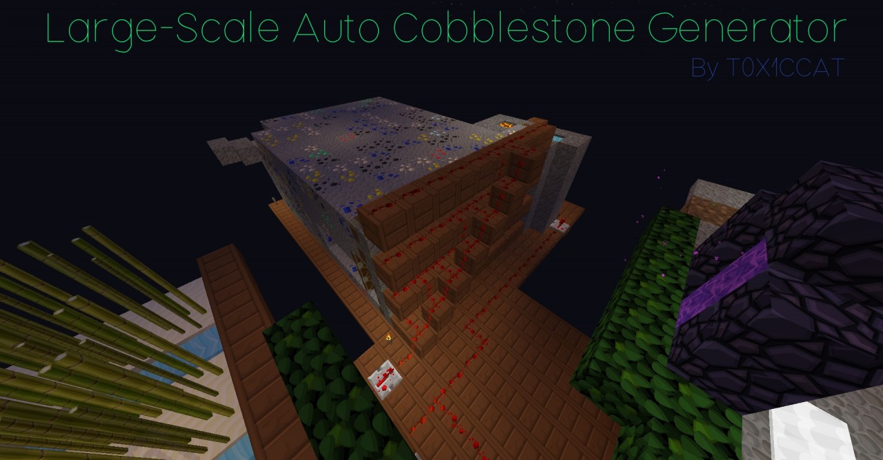 Large-Scale Auto Cobblestone Generator Minecraft Map