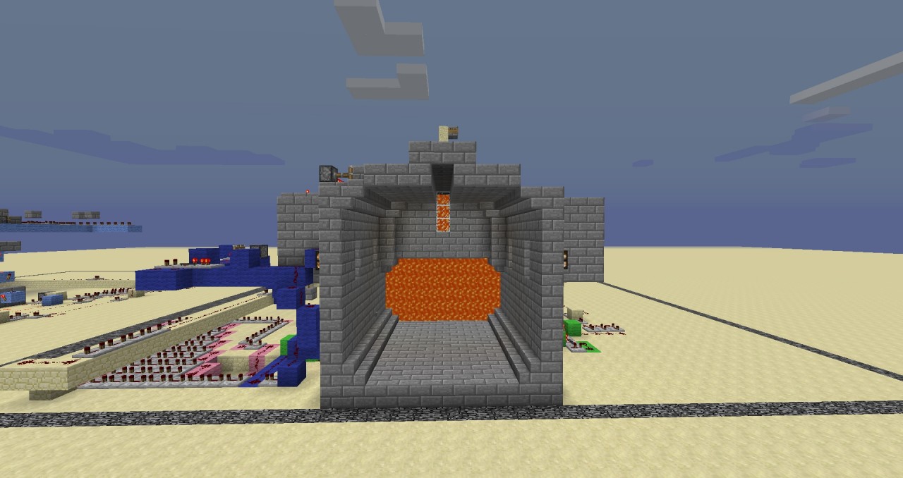 Incredibles Lava Wall In Minecraft [Flush in wall] Minecraft Map