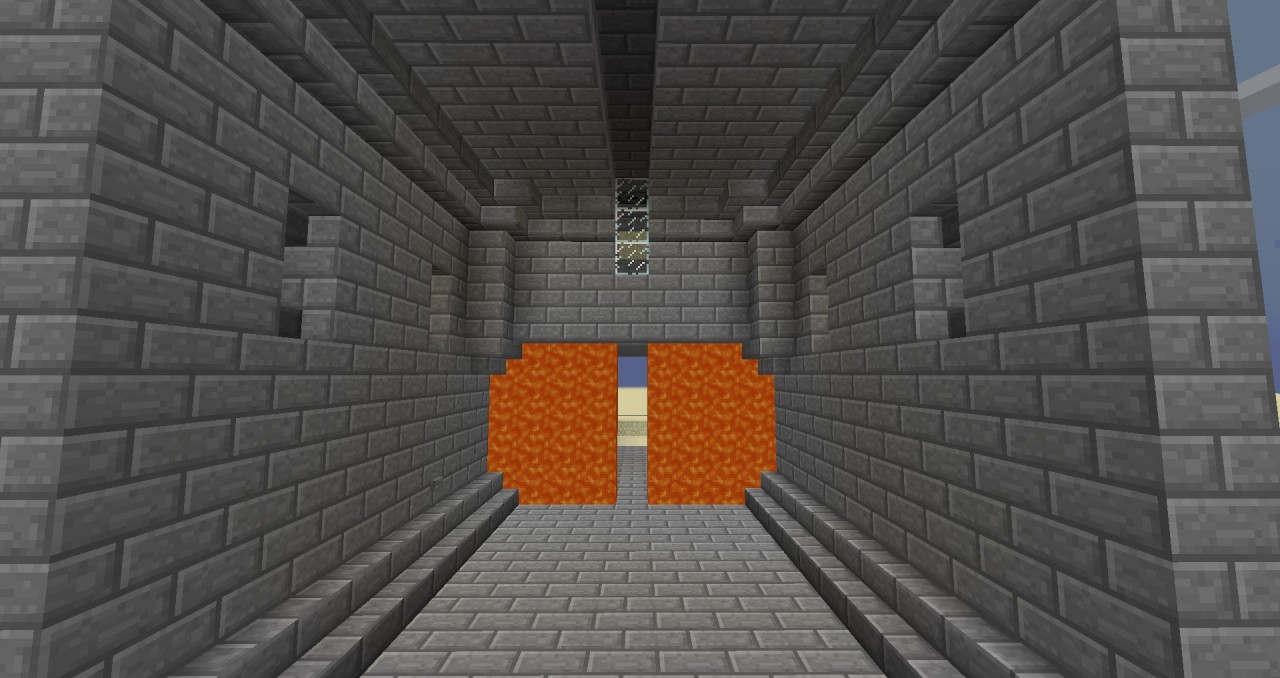 Incredibles Lava Wall In Minecraft [Flush in wall] Minecraft Map
